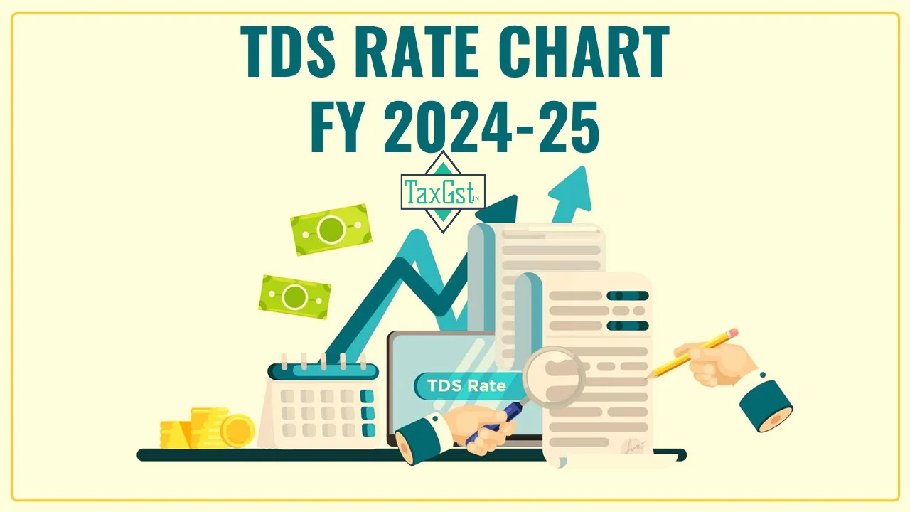 TDS Rates Chart For FY 2024-25 (AY 2025-26) - TaxGst.in