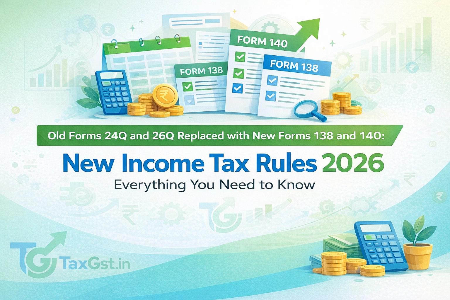 New TDS Return Forms 138 & 140: Goodbye 24Q And 26Q - TaxGst.in